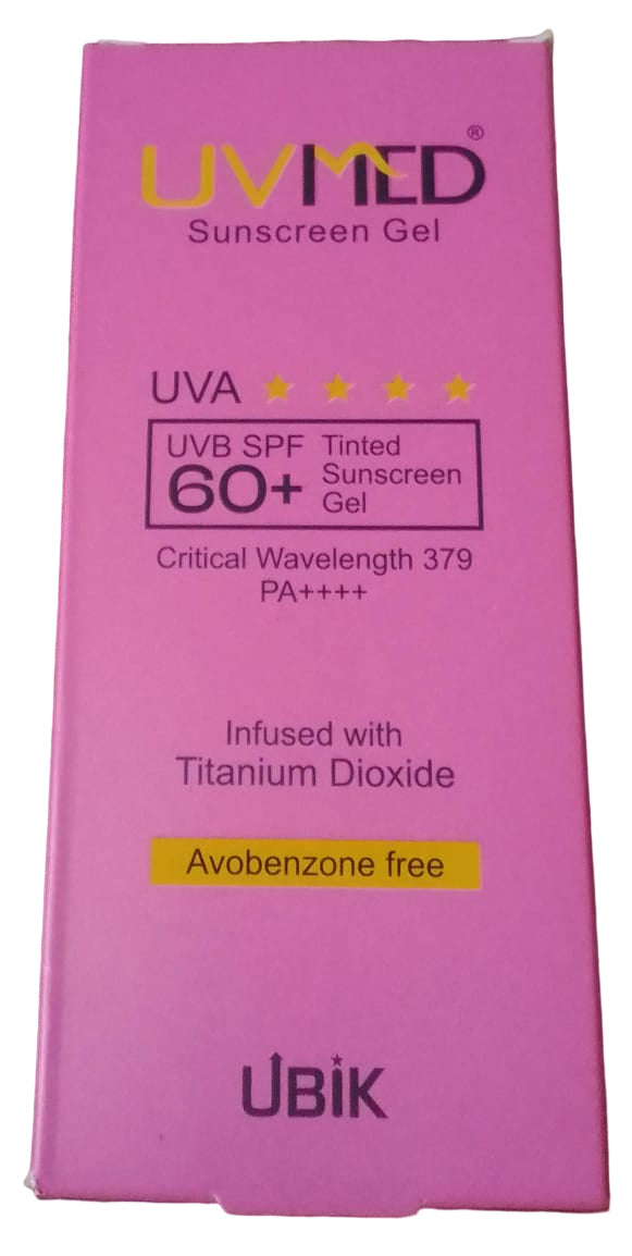 Uvmed Tinted Sunscreen Gel SPF 50 – iMediCart E Pharmacy