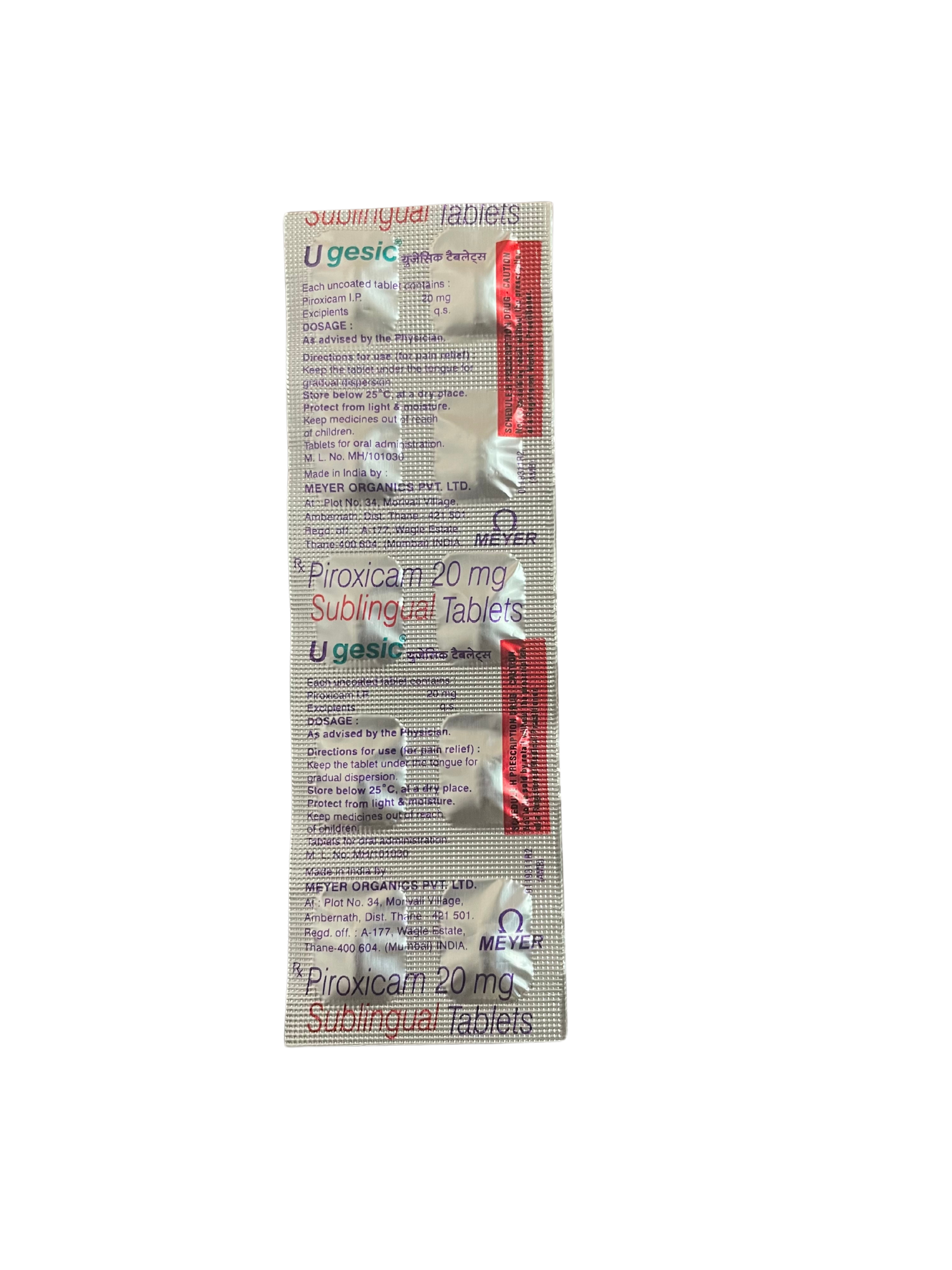 Ugesic Sublingual tablet – iMediCart E Pharmacy